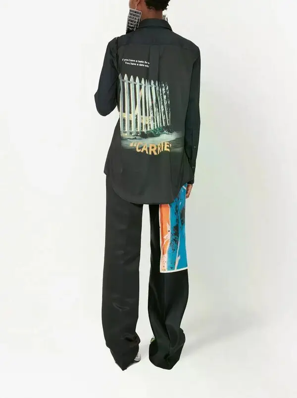 JW Anderson Slogan-print Cotton Shirt