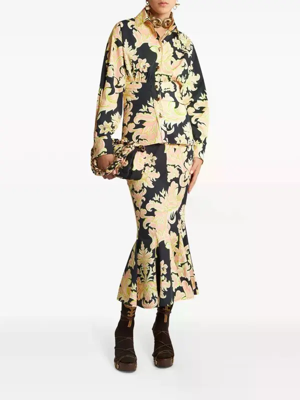 Etro Venus-print Cotton Shirt