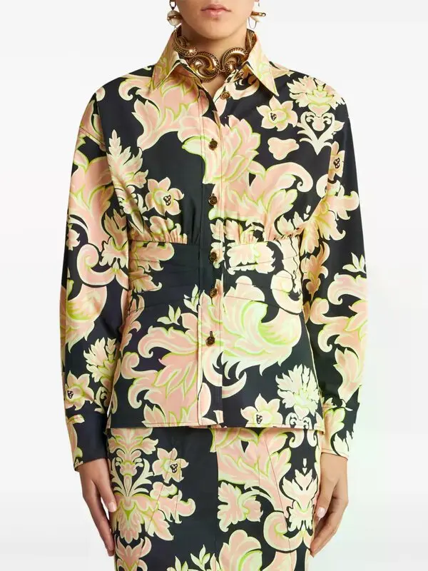 Etro Venus-print Cotton Shirt