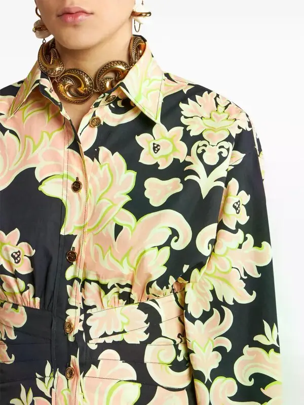 Etro Venus-print Cotton Shirt