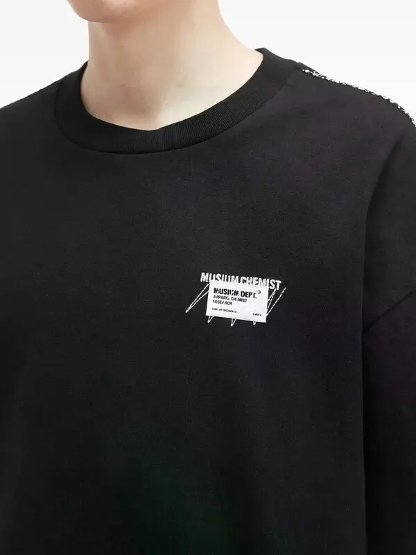 MUSIUM DIV. Cotton T-shirt - Black