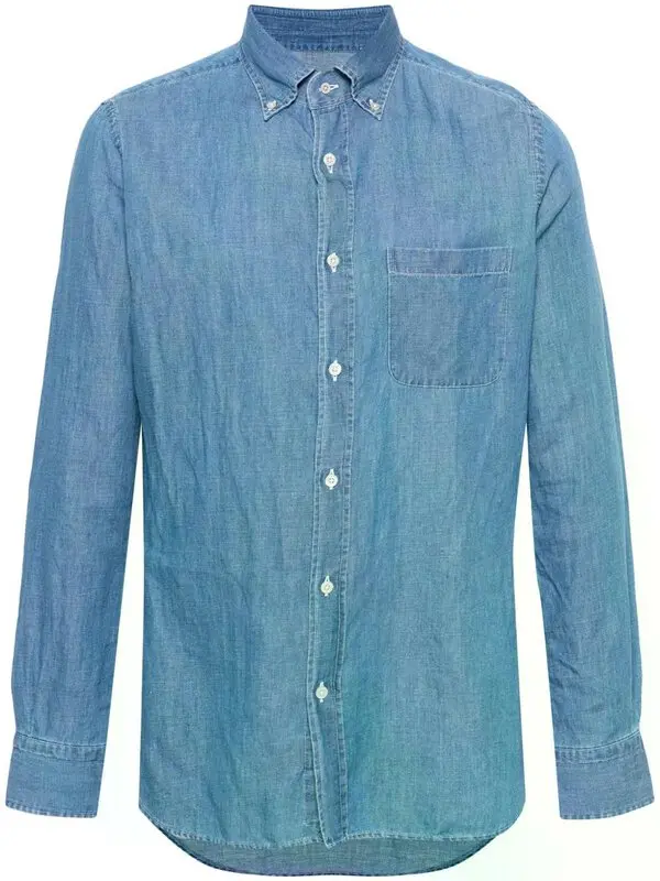 MOORER Rolf Chambray Shirt