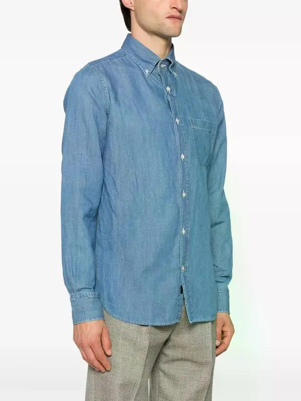 MOORER Rolf Chambray Shirt