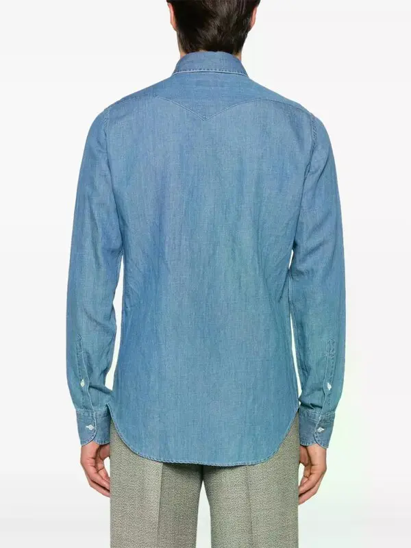 MOORER Rolf Chambray Shirt