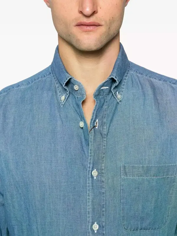MOORER Rolf Chambray Shirt
