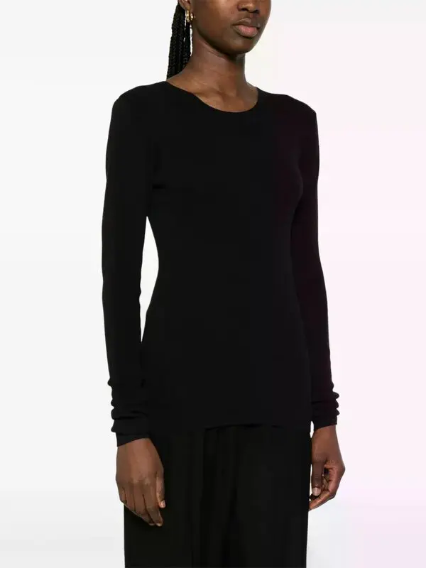 TOTEME Compact Cotton T-shirt - Black