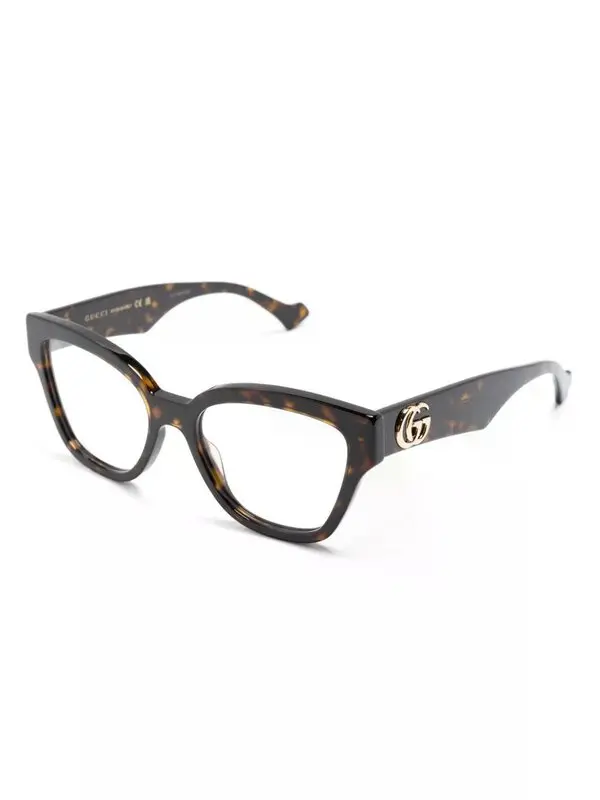 Gucci Butterfly-frame Glasses - Brown