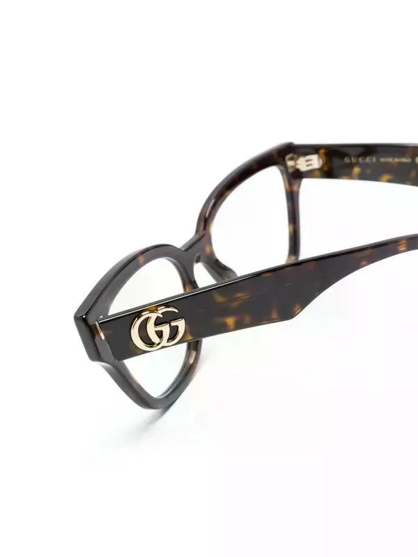 Gucci Butterfly-frame Glasses - Brown