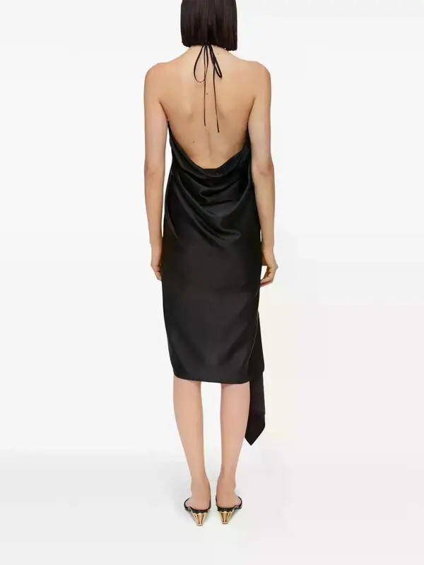 FERRAGAMO Asymmetric Satin Dress