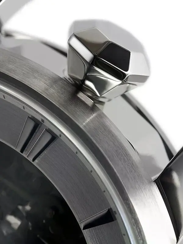 FOB PARIS Automatic Stainless Steel Watch With Skeleton Dial