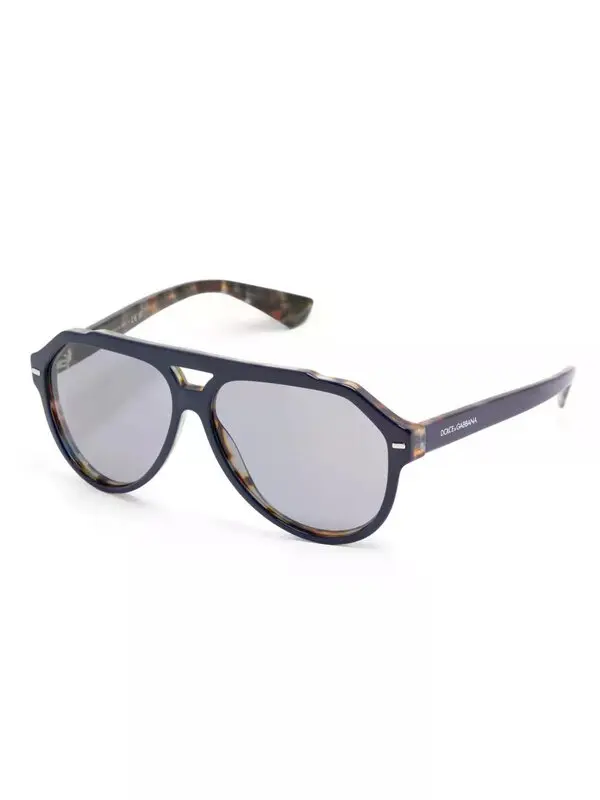 Dolce & Gabbana Logo-engraved Sunglasses