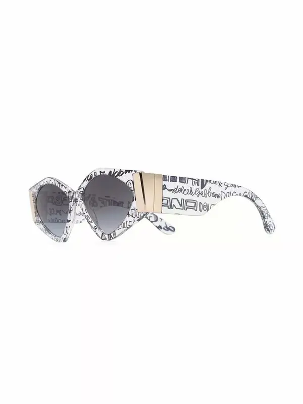 Dolce & Gabbana Logo-print Square-frame Sunglasses