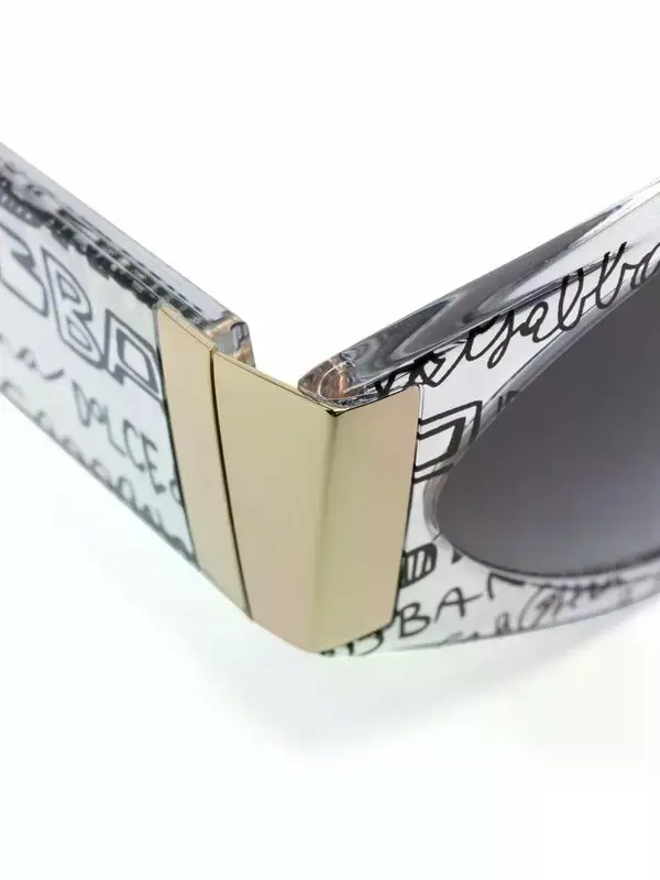 Dolce & Gabbana Logo-print Square-frame Sunglasses