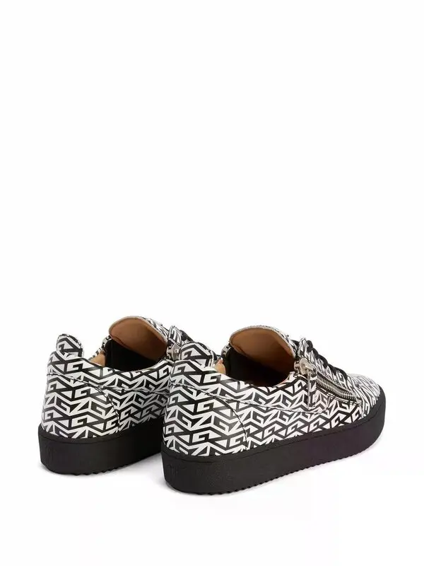 GIUSEPPE ZANOTTI Frankie Monogram Sneakers - Black