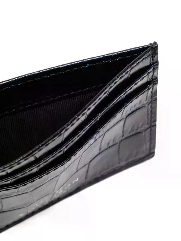 Smythson Mara Flat Cardholder - Blue