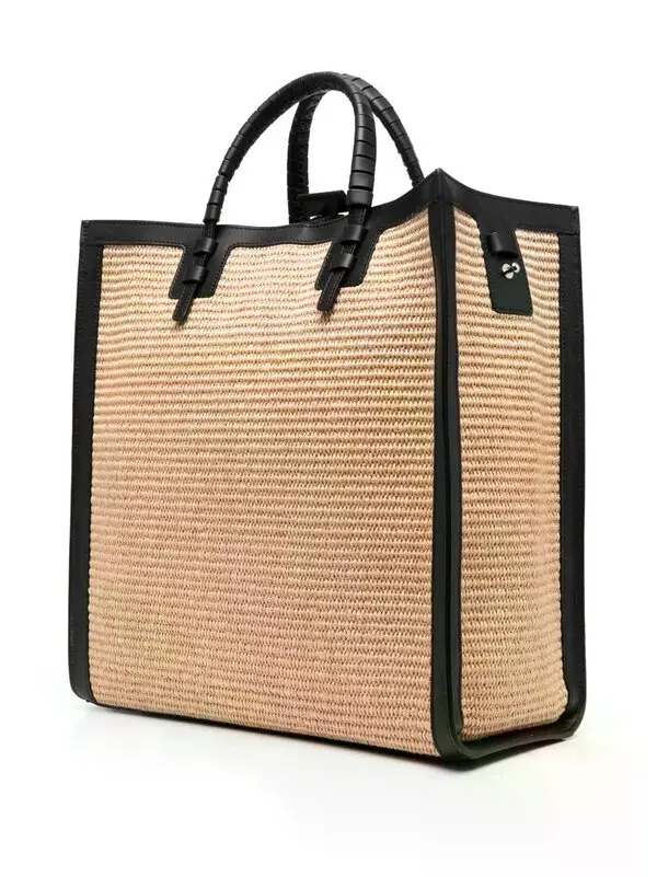 Casadei Logo-detail Leather Tote Bag
