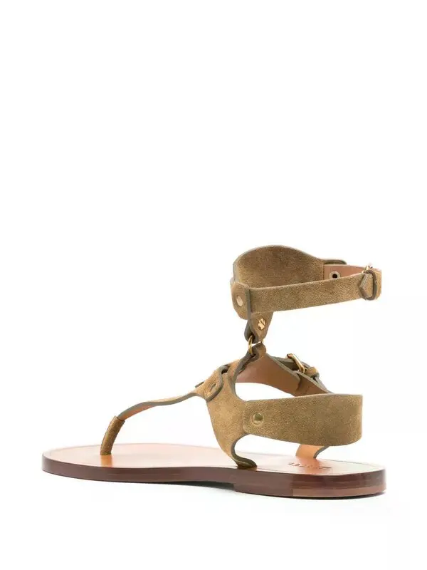 Isabel Marant Étoile Eveen Suede Sandals - Brown