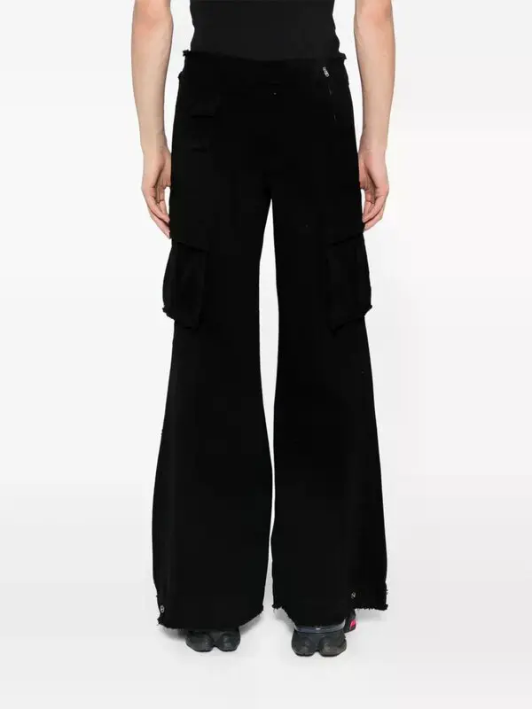 GROUND ZERO Cargo Trousers With Frayed Detailing