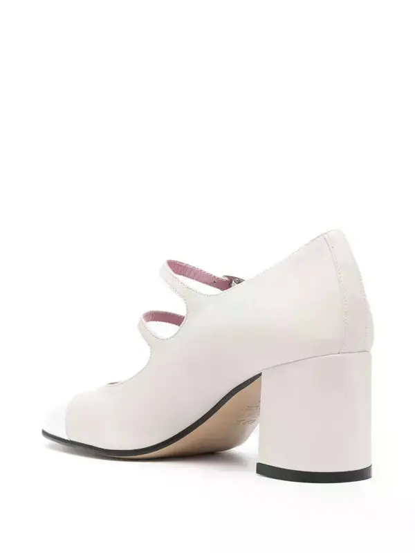 CAREL Two-tone Leather Mary Jane Pumps