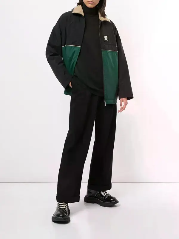 PORTS V Contrast Panel Drawstring Jacket