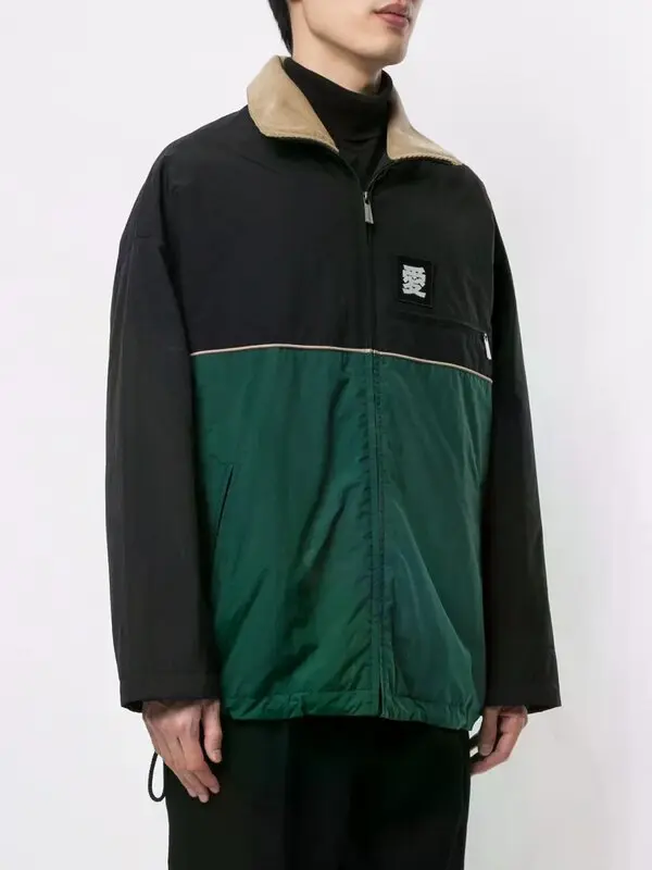 PORTS V Contrast Panel Drawstring Jacket