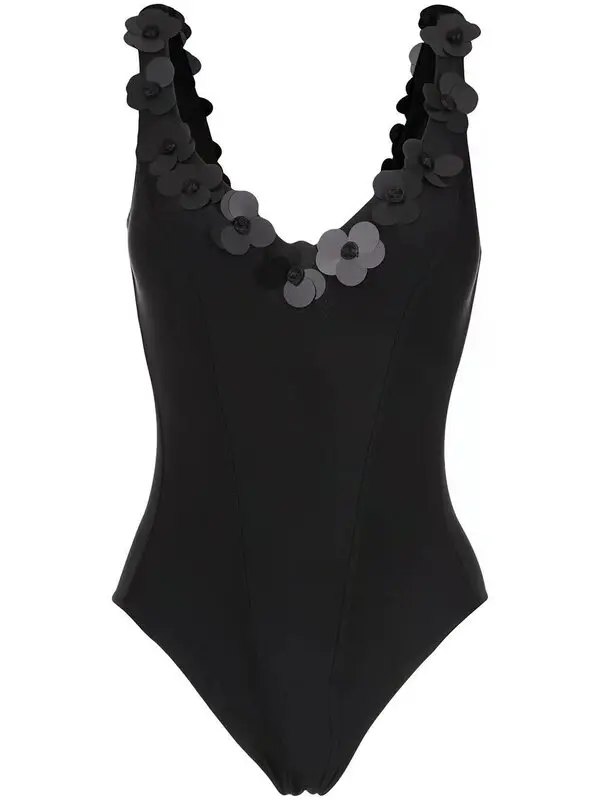 AMIR SLAMA Embellished Swimsuit - Black