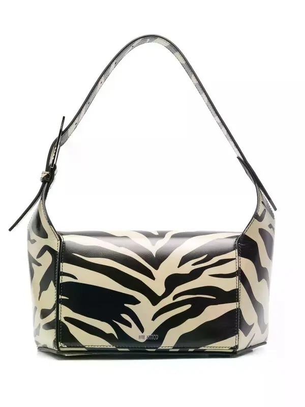Attico 7/7 Zebra-print Shoulder Bag