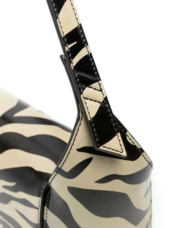 Attico 7/7 Zebra-print Shoulder Bag