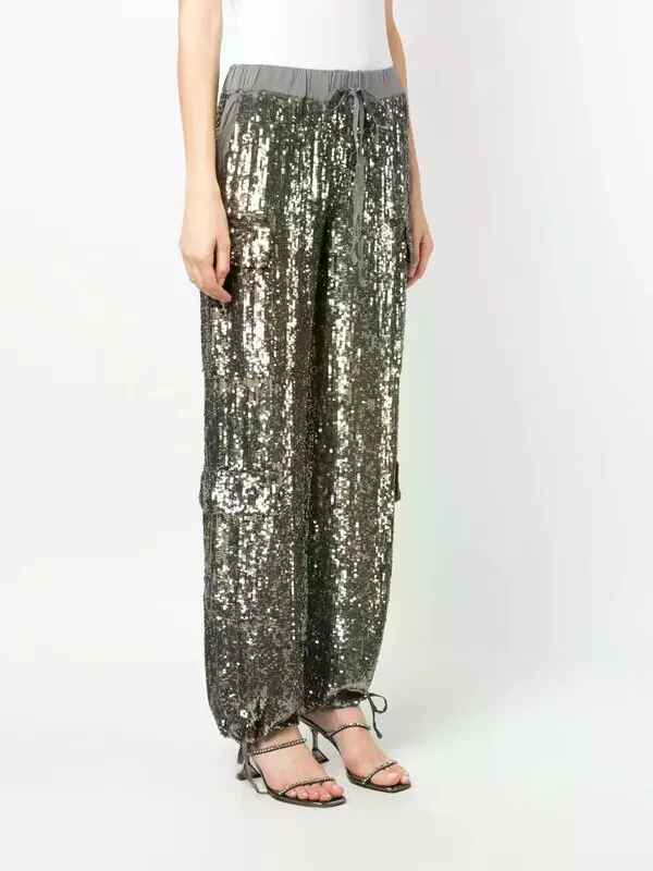 P.a.r.o.s.h Gamma Sequin-embellished Trousers