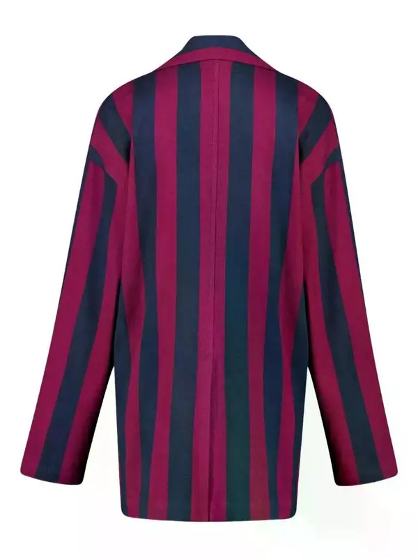 PAULA Cotton Striped Blazer - Red