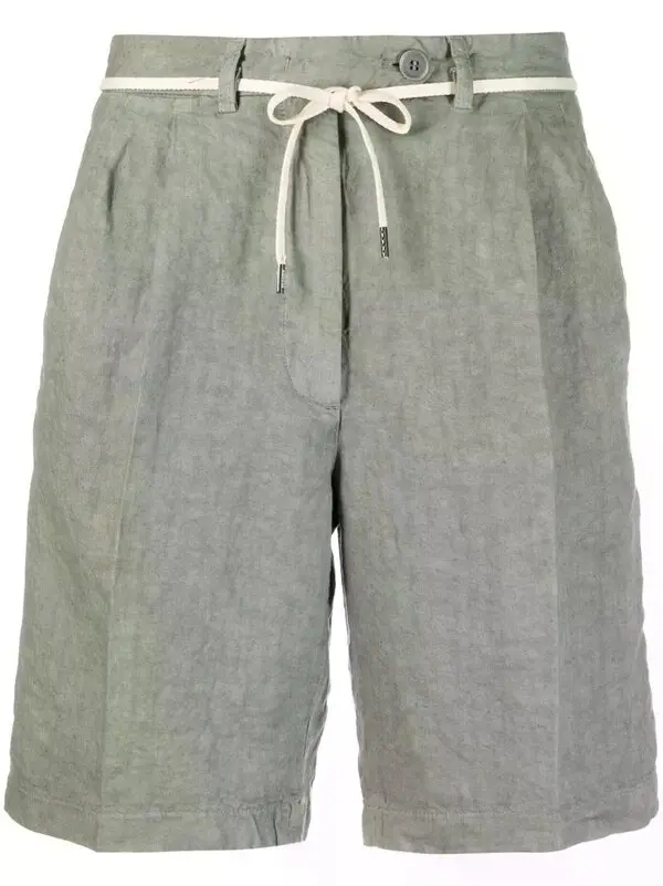 Aspesi Tie-waist Linen Shorts