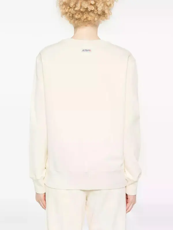 AUTRY Logo-patch Cotton Sweatshirt