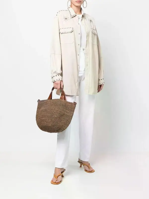 IBELIV Mirozy Crocheted Raffia Tote Bag