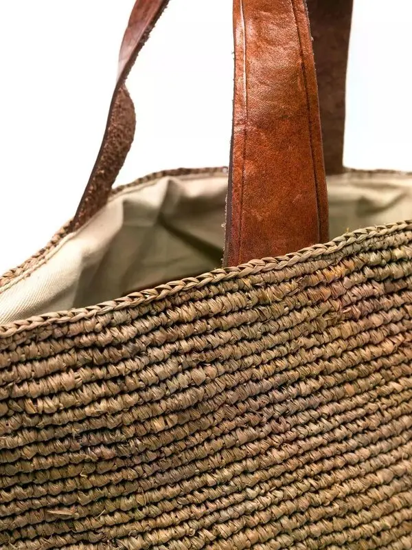 IBELIV Mirozy Crocheted Raffia Tote Bag