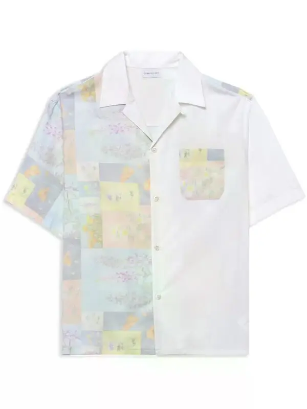John Elliott Floral-print Short-sleeve Shirt