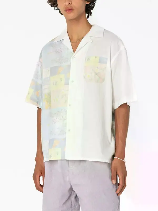 John Elliott Floral-print Short-sleeve Shirt