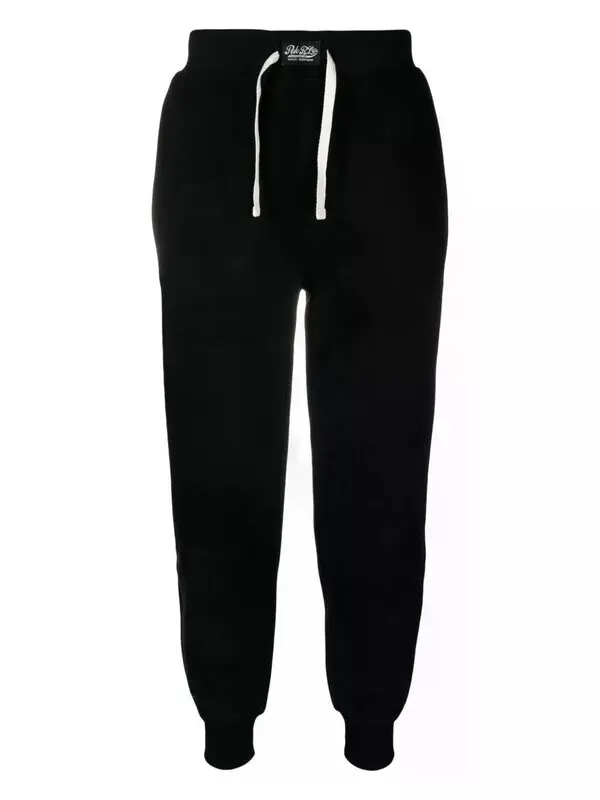Polo Ralph Lauren Embroidered-logo Fleece Trousers - Black
