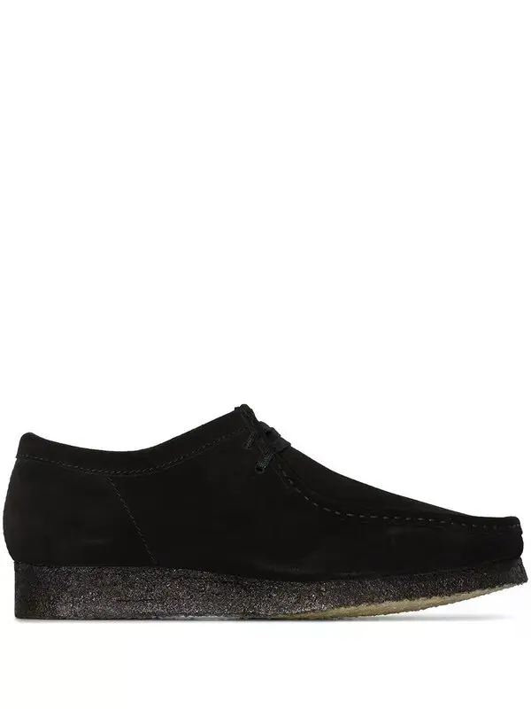Clarks Suede Wallabee Boots - Black