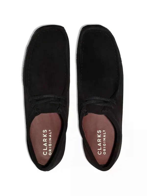 Clarks Suede Wallabee Boots - Black
