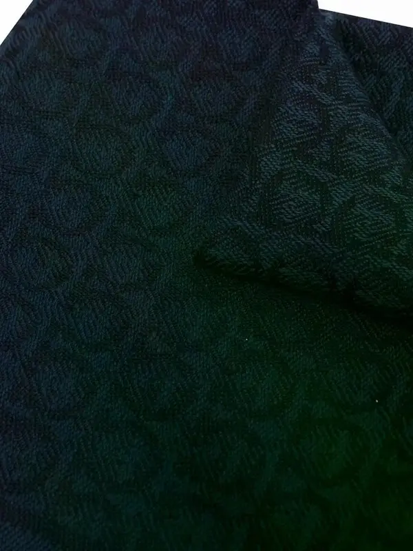 FERRAGAMO Gancini-pattern Frayed Scarf