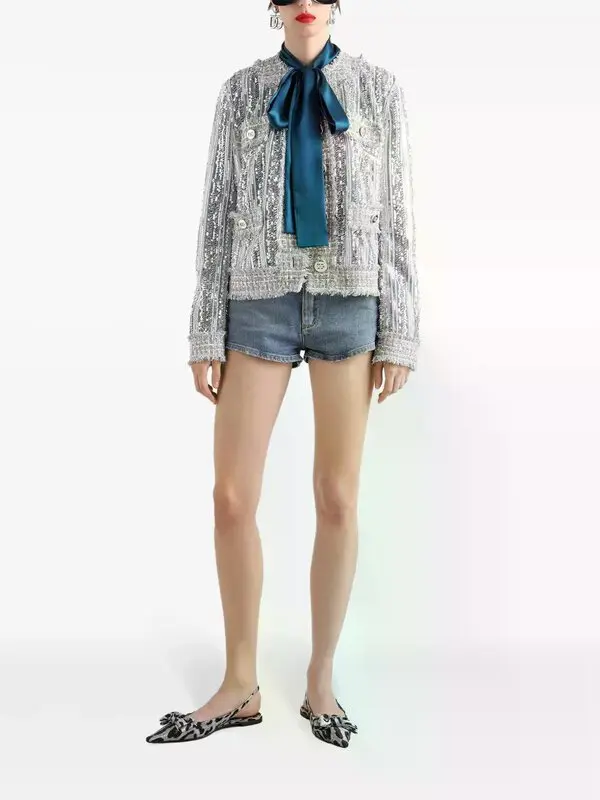 Dolce & Gabbana Pussy-bow Collar Blouse - Blue