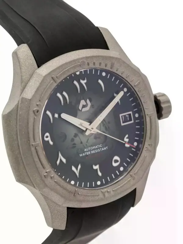 NUUN OFFICIAL Automatic Watch With Stainless Steel Case And Rubber Strap