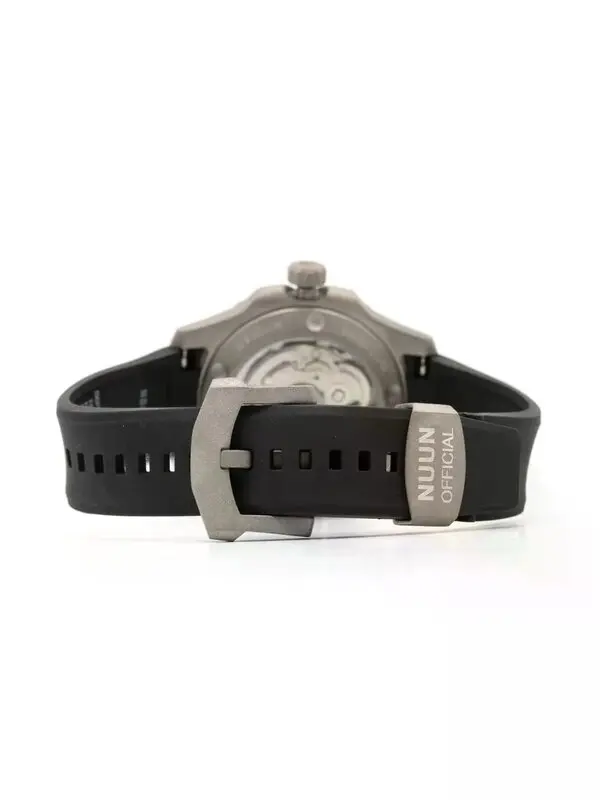 NUUN OFFICIAL Automatic Watch With Stainless Steel Case And Rubber Strap