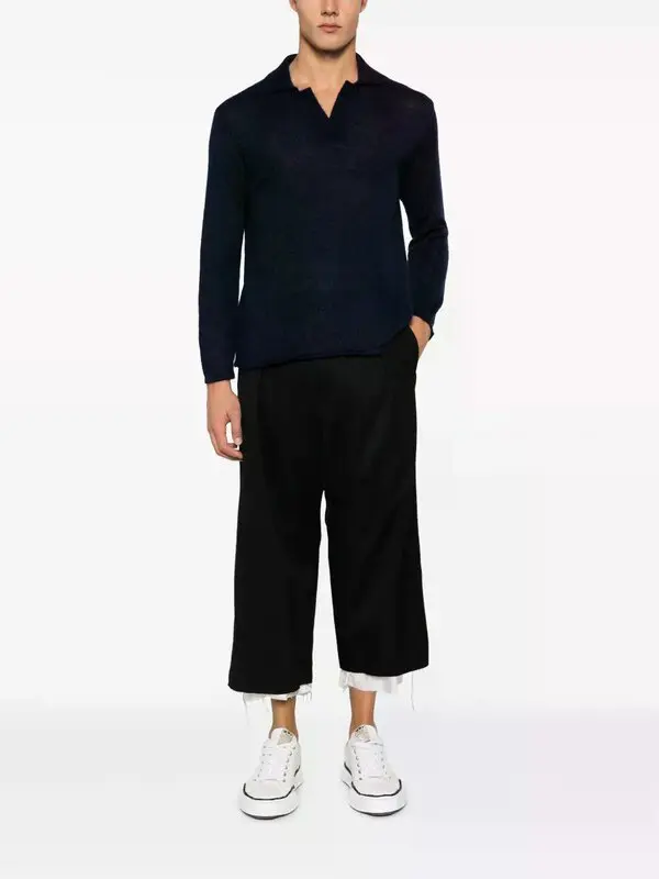 Sunnei Textured Mohair-blend Polo Short