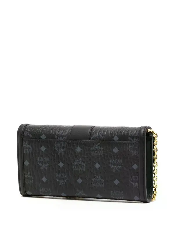 Mcm Large Tracy Crossbody Wallet - Black