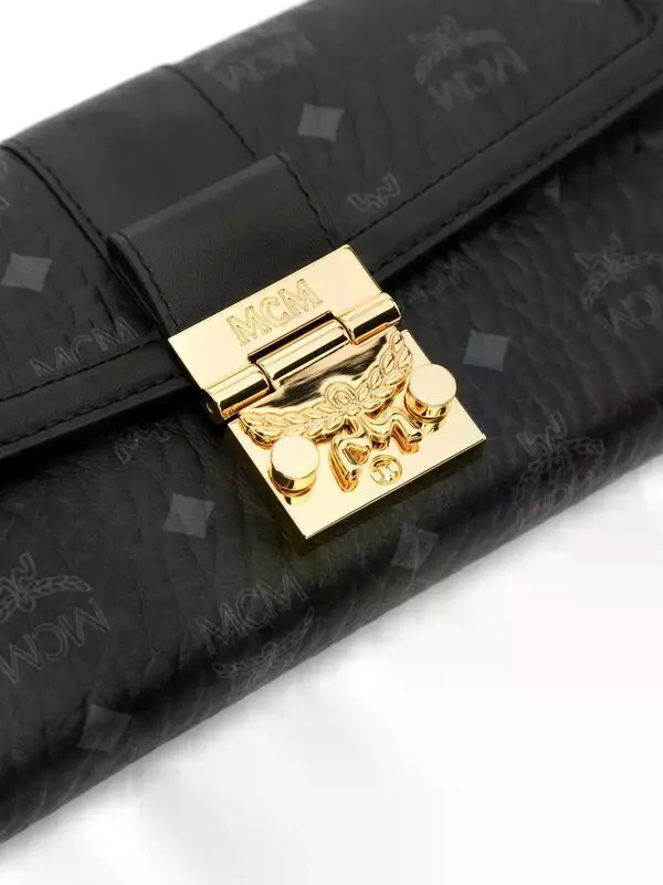 Mcm Large Tracy Crossbody Wallet - Black