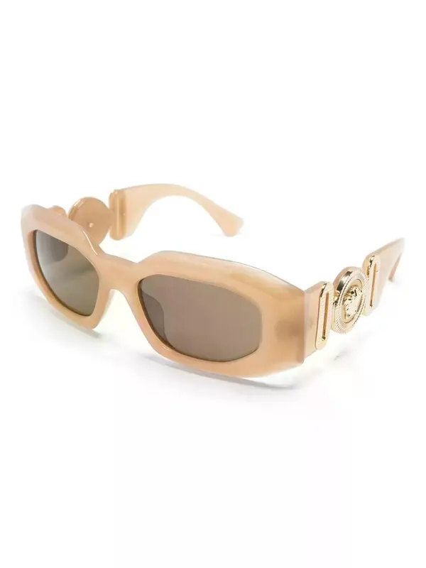 Versace Medusa Head Hexagonal-frame Sunglasses