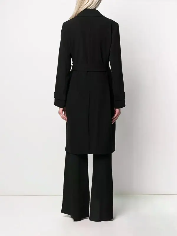 Theory Belted Mid-length Coat - Black