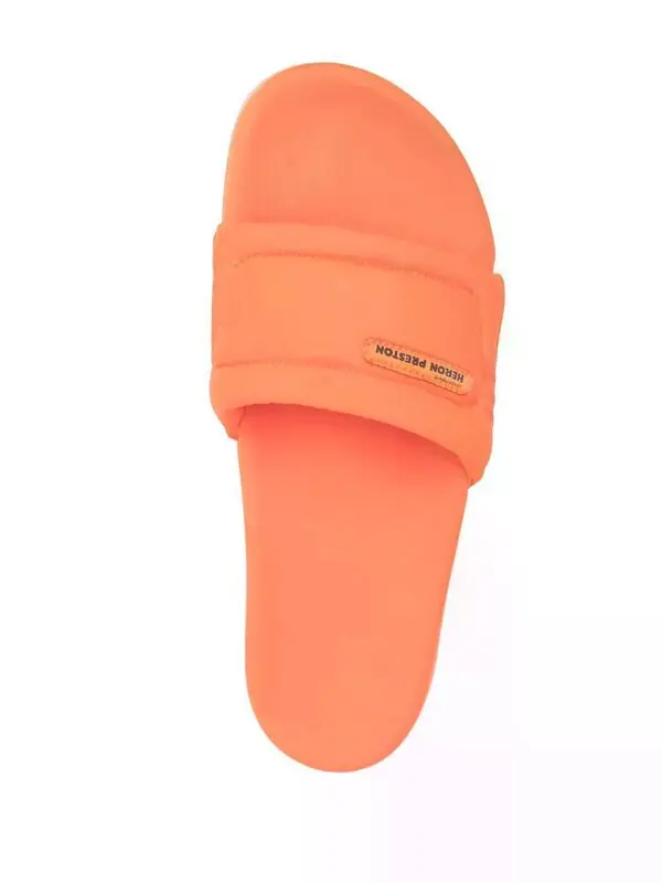 Heron Preston Logo-patch Slip-on Slides - Orange