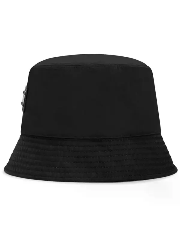 Dolce & Gabbana Logo-appliqué Bucket Hat - Black